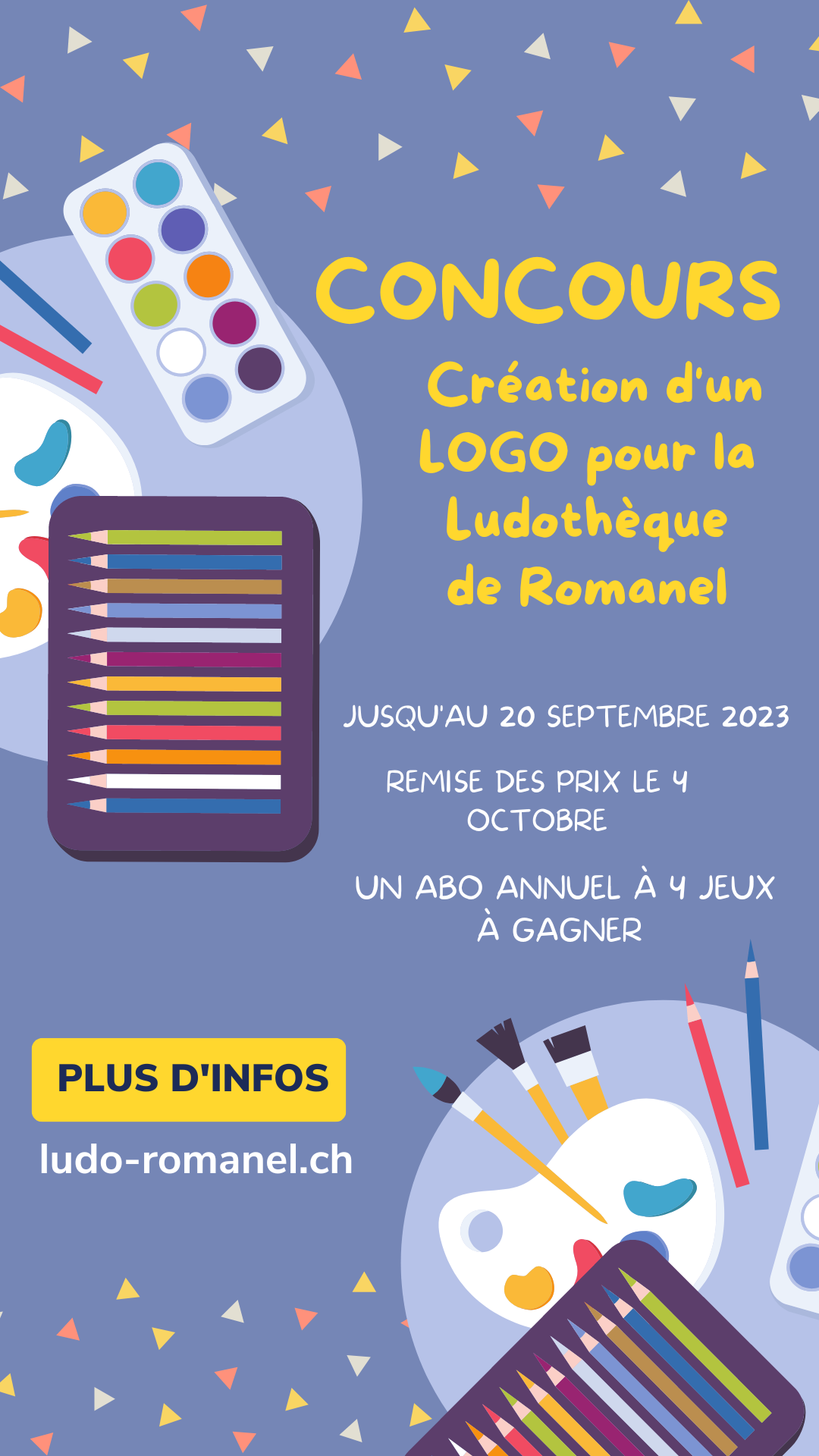 Concours de création du LOGO de la Ludothèque – Ludo de Romanel